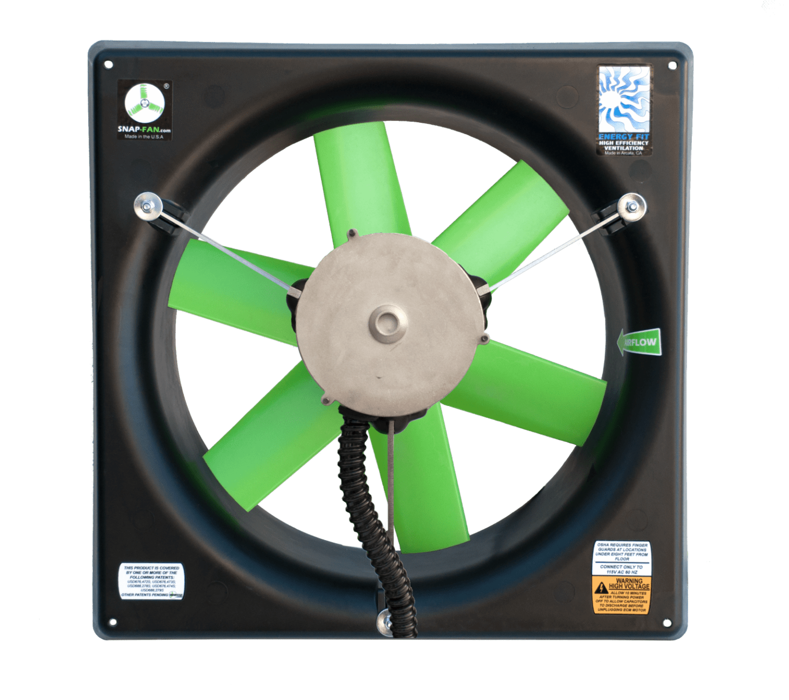 Snap-Fan Products | Solar Greenhouse Fans & More | Fogco